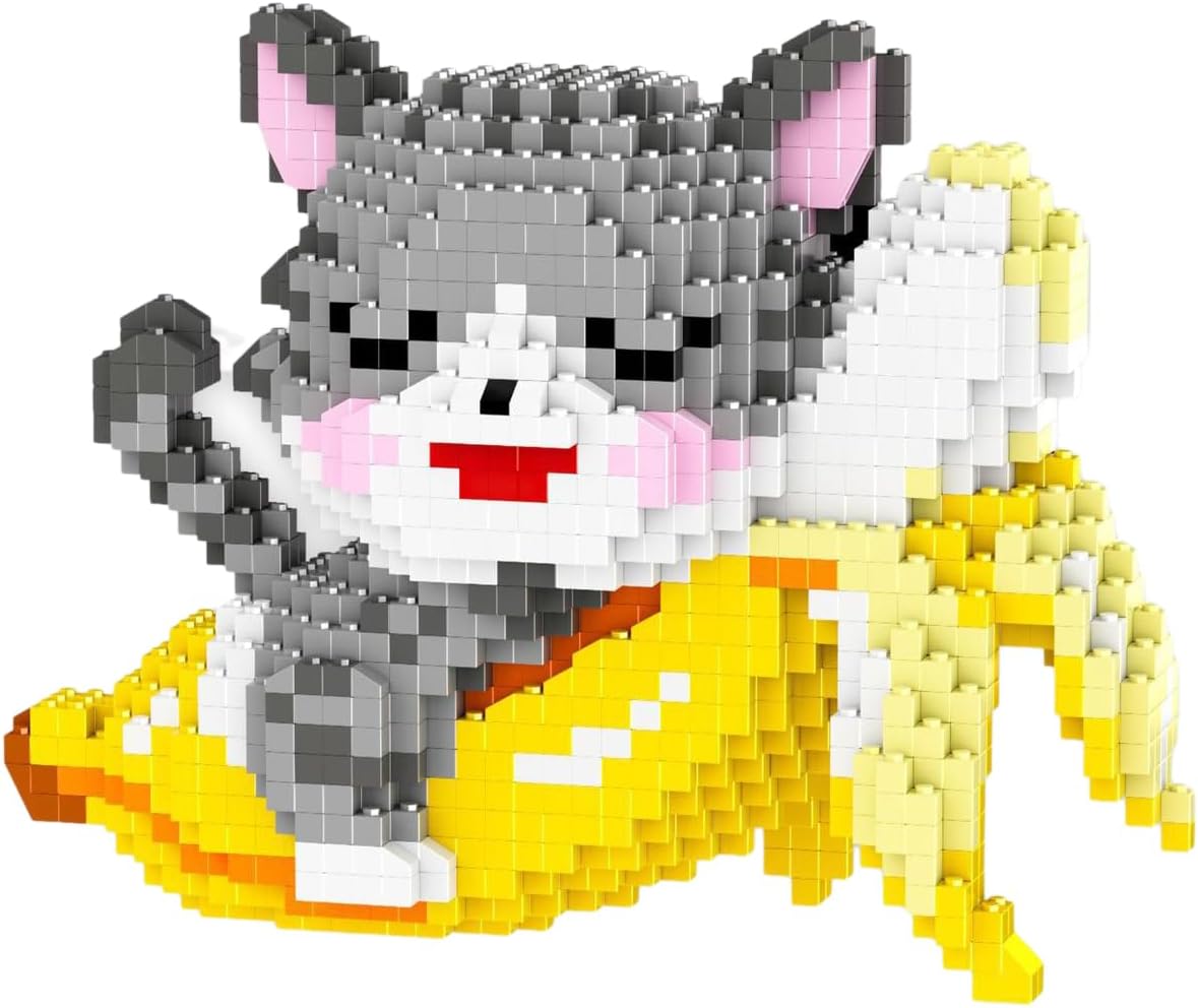 Amazon.com: Larcele Micro Building Blocks Animal Set, DIY Mini 3D ...
