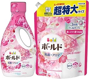 Amazon | P&G ボールド 洗濯洗剤 液体 プレミアムブロッサム 本体 640g＋詰替 超特大サイズ 780g 各1個セット | ノーブランド品 | 液体洗剤