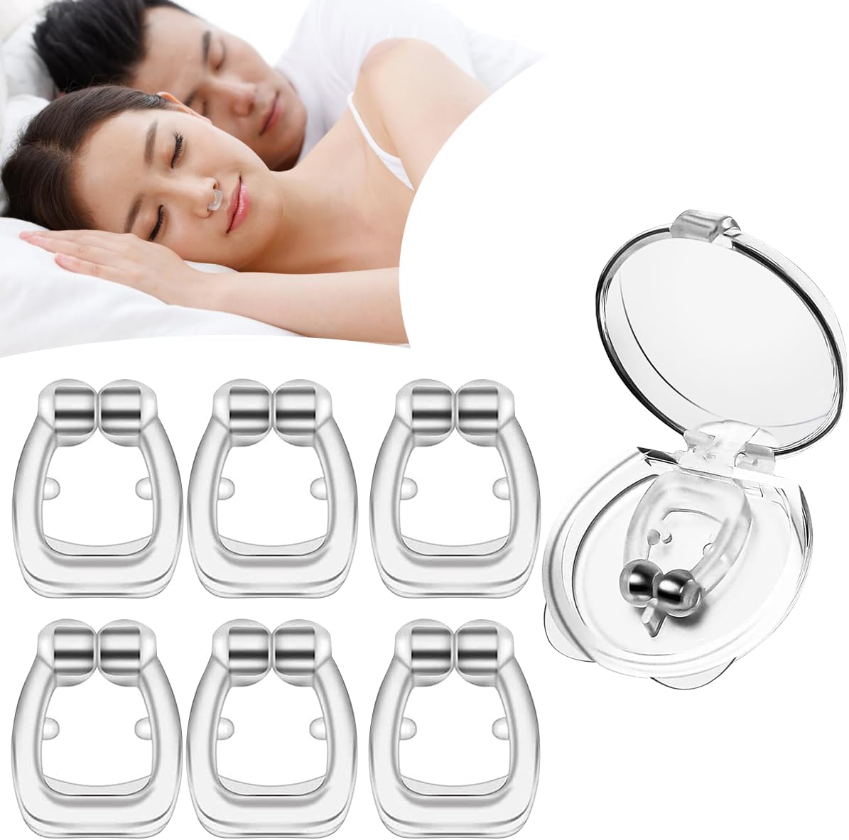 Amazon.com: Anti Snoring Devices (6PCS), Anti Snoring Nose Clip ...