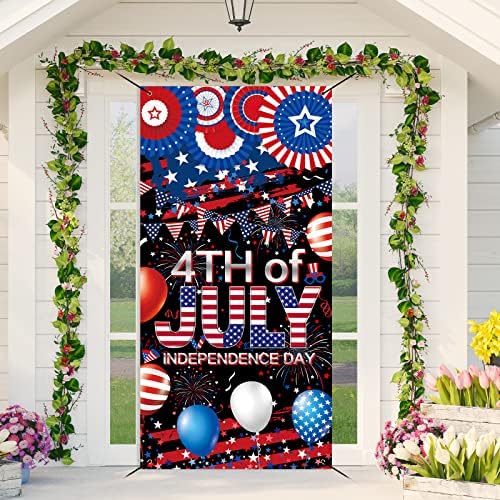 Amazon.com: Avezano 4th of July Banner 4th of July Decorations Happy ...