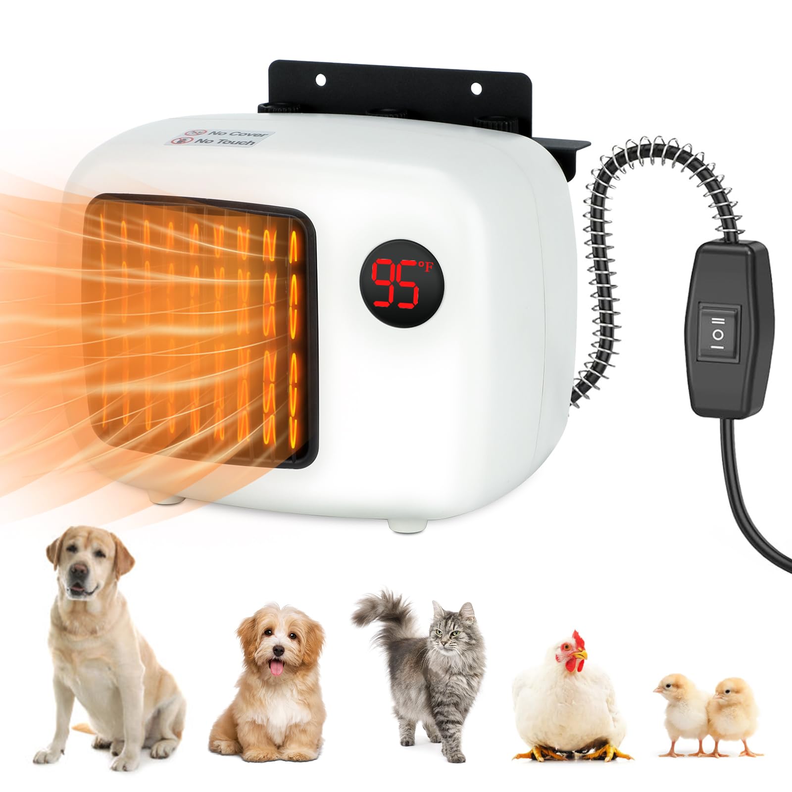 Amazon.com: Midollarle Dog House Heater with Thermostat, Wall-Mounted ...