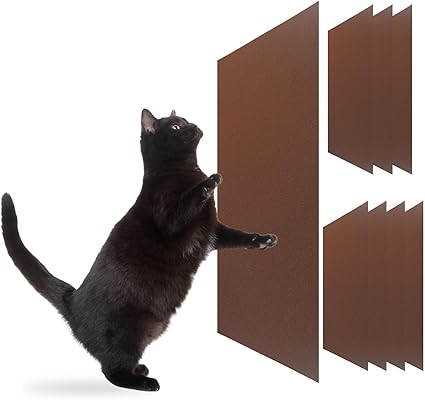 Amazon.com : Cat Scratch Mat (Brown, 8-Pack, 9.8''*18.8''), Furniture ...