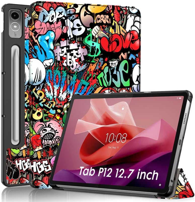 Robustrion Cover for Lenovo Tab P12 12.7 inch Cover Case, Flip Stand ...