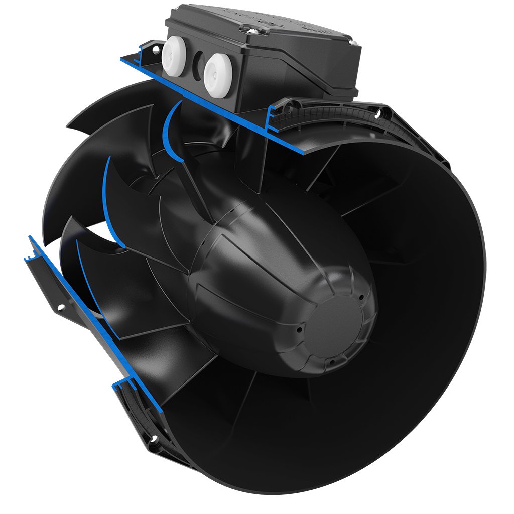 Snapklik.com : Fantech Prio Air 6 EC 444 CFM 115/1/60 EC Inline Mixed ...