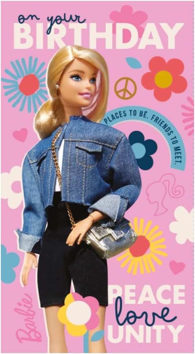 Barbie Birthday Card for a Girl, Fold-out Birthday Card Officially ...