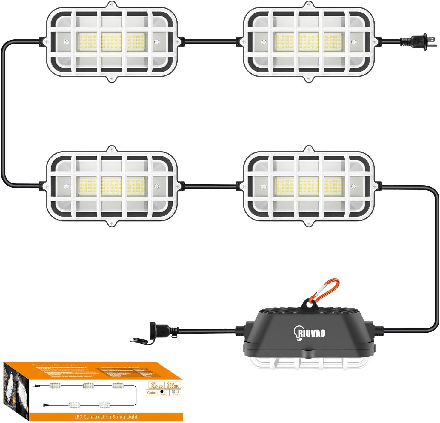 New!! Fits Braun 10,000 Lumen 50 ft. LED String Work Light - Five ...