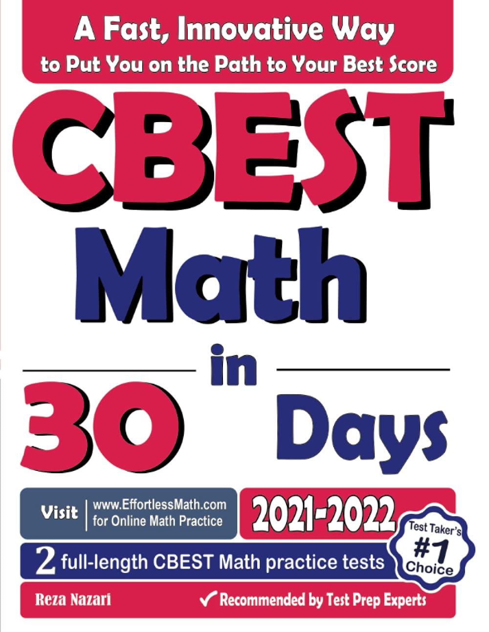 CBEST Math in 30 Days: The Most Effective CBEST Math Crash Course ...