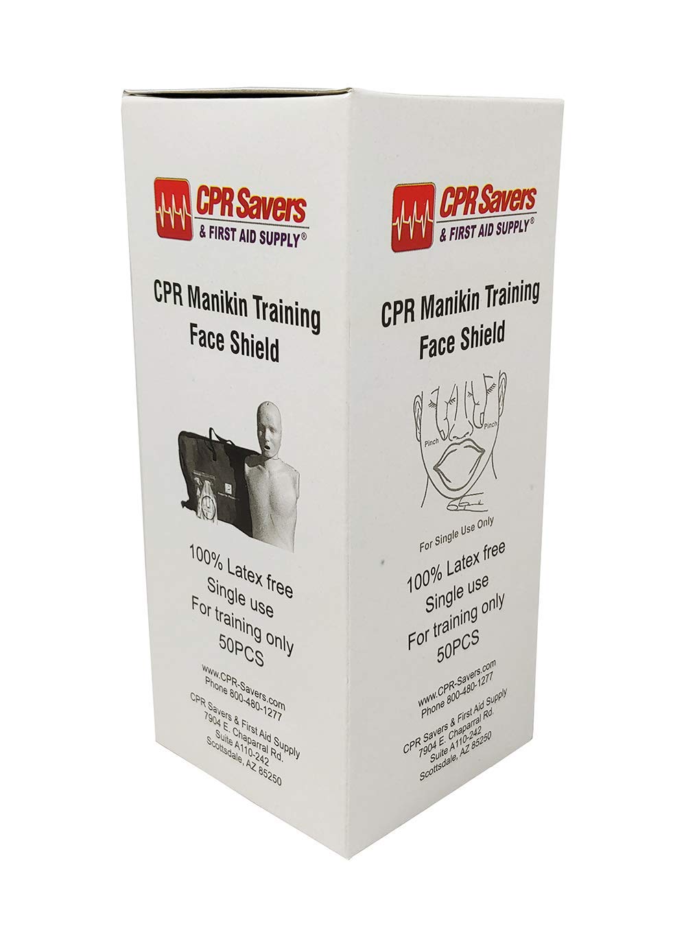 CPR Savers and First Aid Supply CPR Training Face Shields for CPR ...