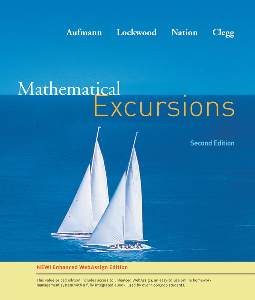 Mathematical Excursion, Enhanced Edition (Available 2010 Titles ...