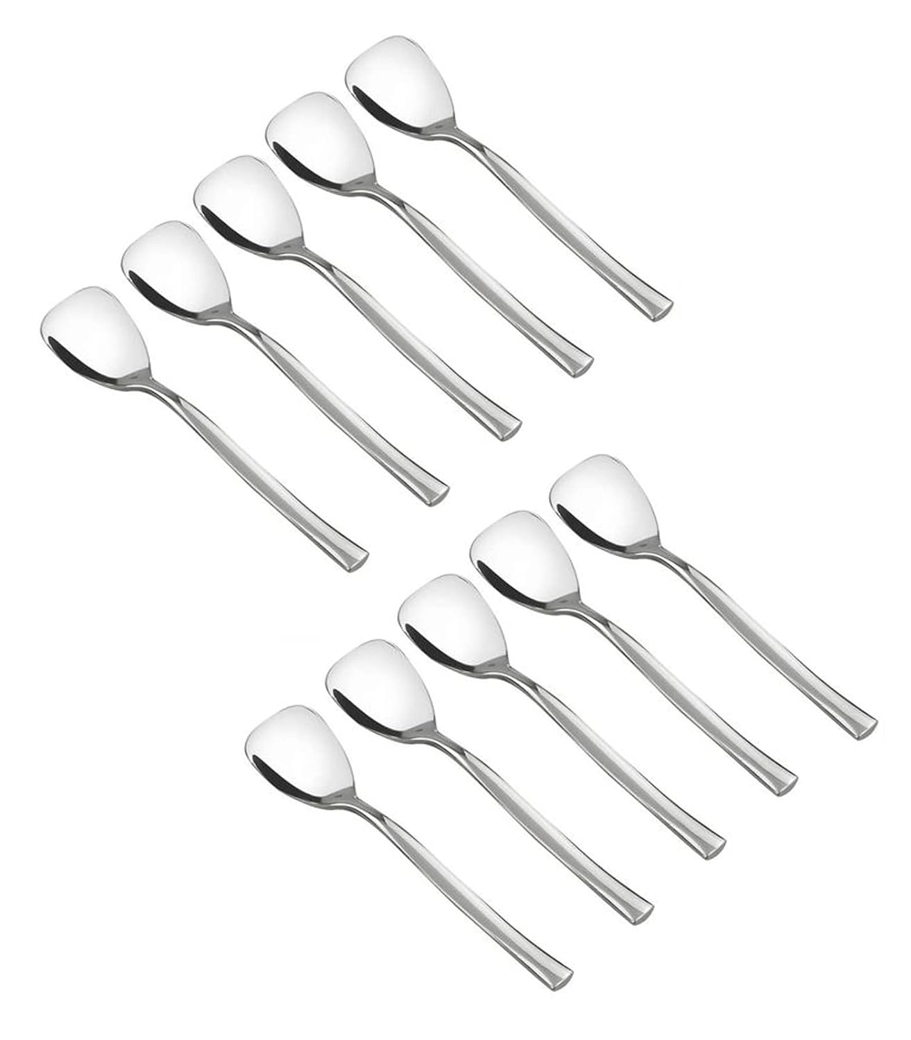 Buy Caridge ice Cream Spoon Stainless Steel Set of 12 Pcs Ice-Cream ...