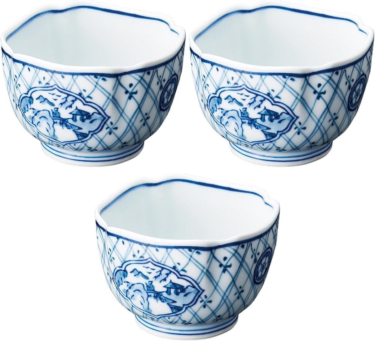 Amazon.co.jp: Set of 3 (Arita Pottery) (7 x 7 x 5.3 cm) | Small ...