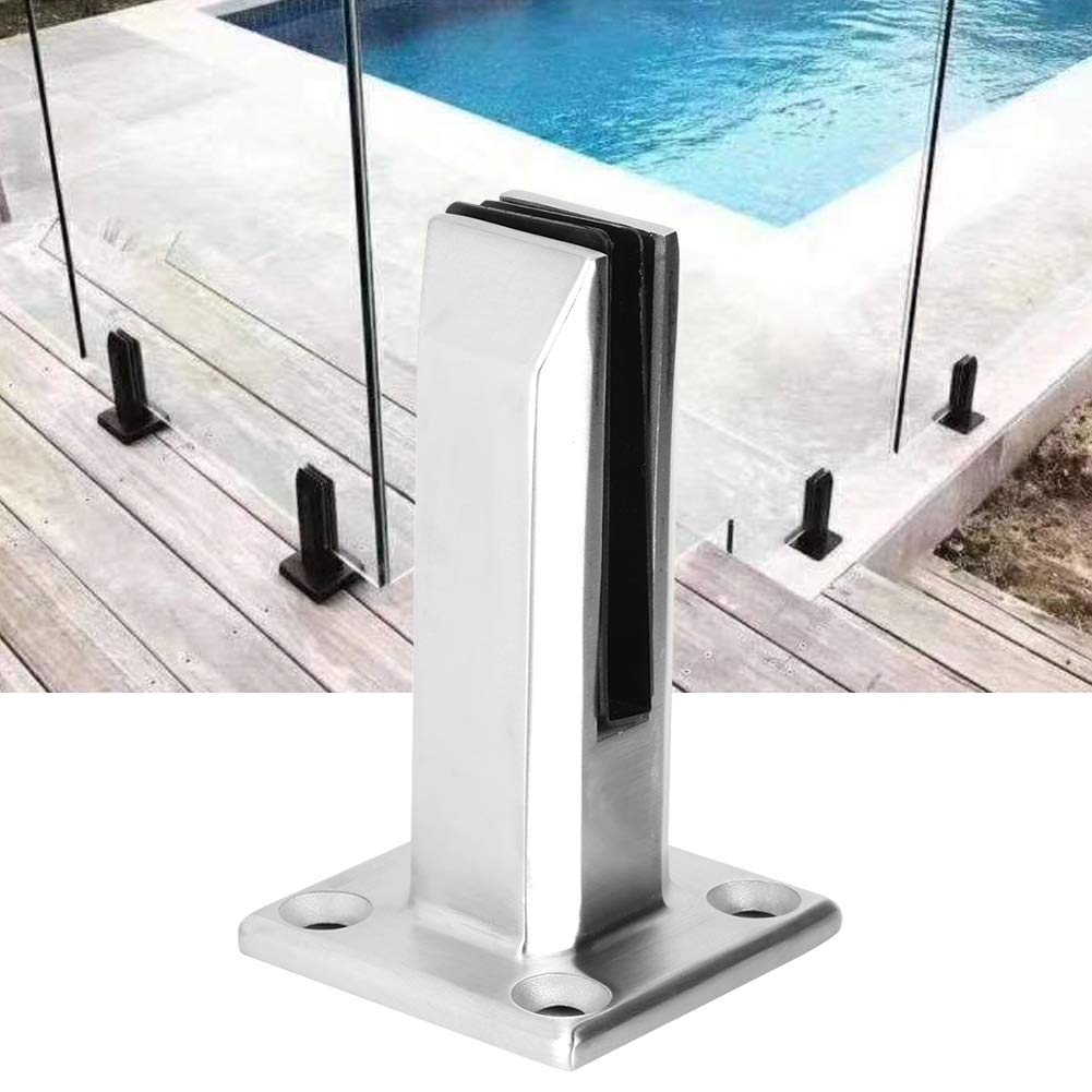 Buy Ruiqas Stainless Steel Floor Glass Clamp, Floor Standing Stairs ...