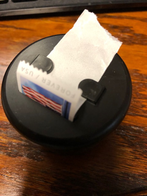 Shawn Lee Stamps Postage Stamp Dispenser For A Roll Of 100 Stamps Stamp ...
