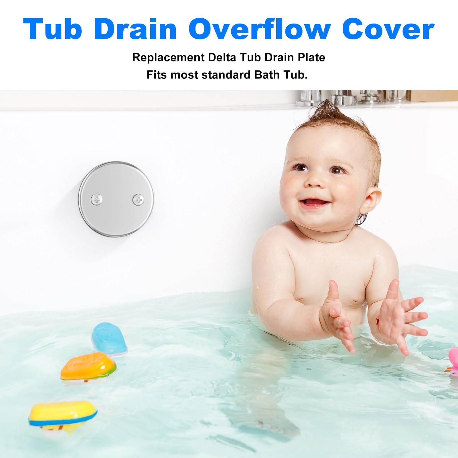 Snapklik.com : Bathtub Overflow Cover