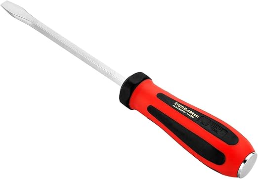 Jetech Striking Cap Go-Through Slotted Screwdriver, S2 Steel Flathead ...