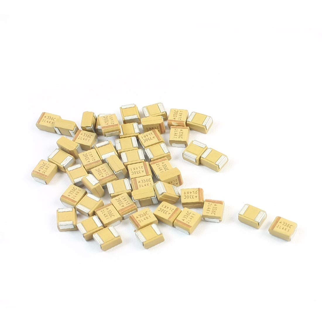 50PCS 3528 B Type 33uF 16V 4x3x2mm SMT SMD Surface Mount Tantalum Chip Capacitors(50PCS 3528 B ...