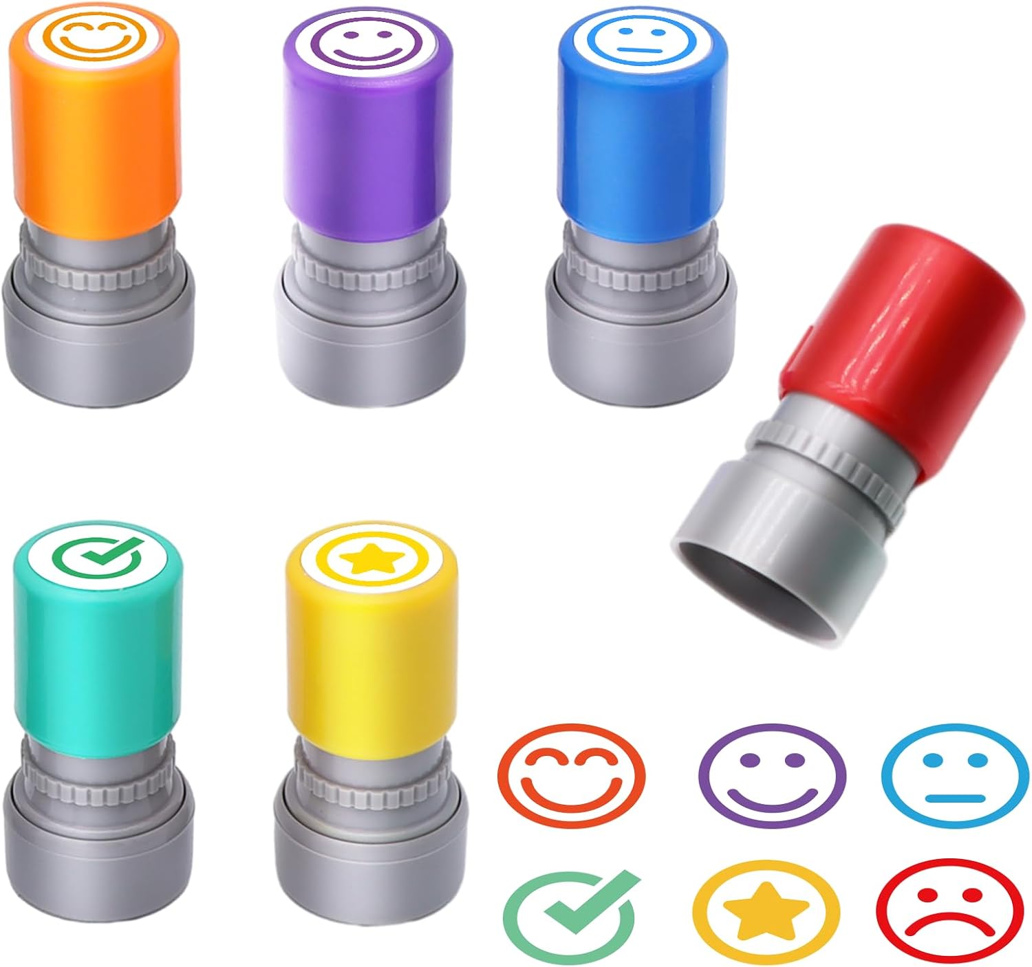 Amazon.com : 6-Piece Set of Rating Stamps-Teacher Stamps for Classroom ...