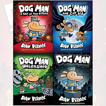 Adventures Of Dog Man Collection Dav Pilkey 4 Books Set A Tale Of Two ...
