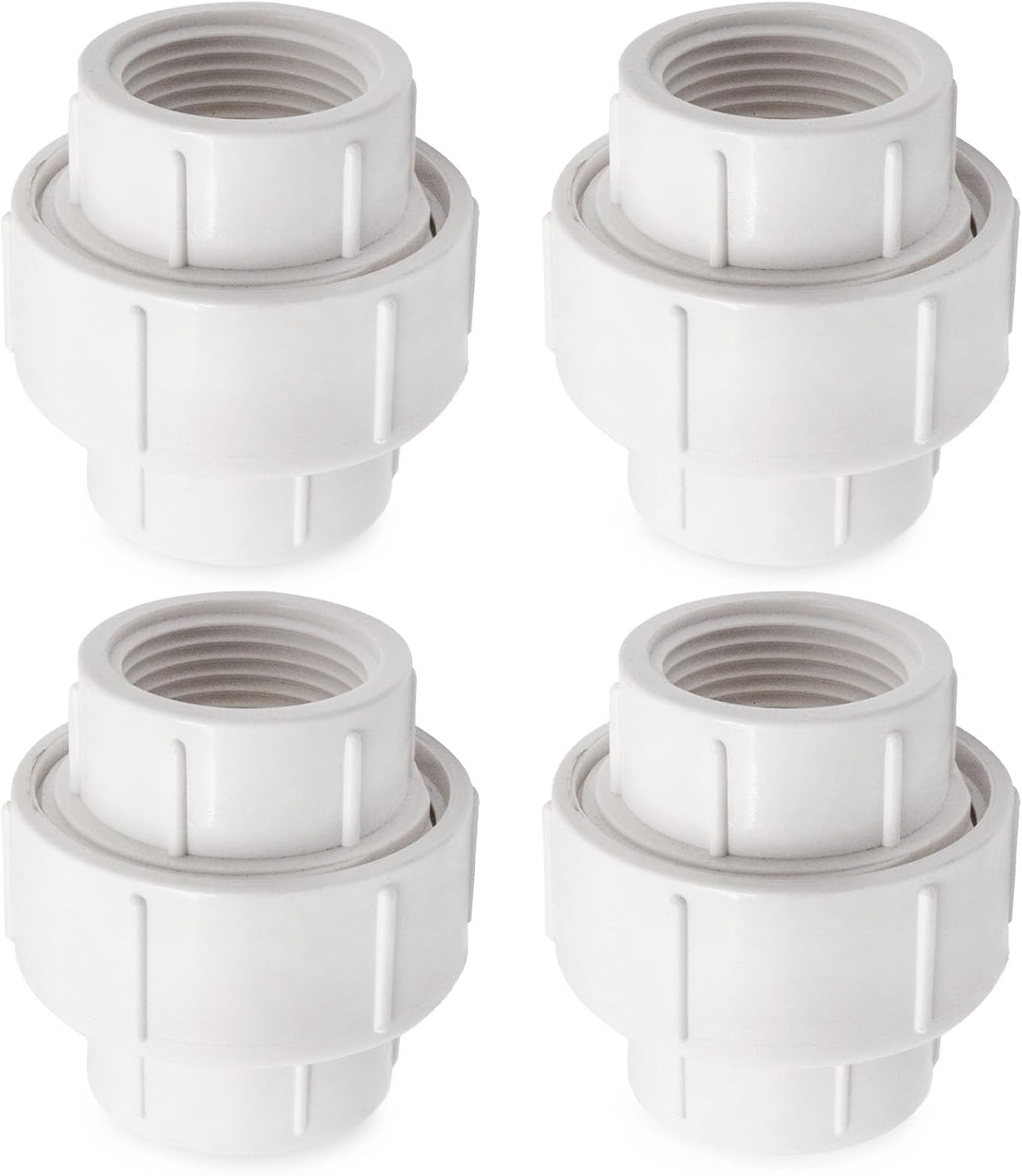 Amazon.com: BENLIUDH 1 inch PVC Pipe Union Fittings, PVC Connectors ...