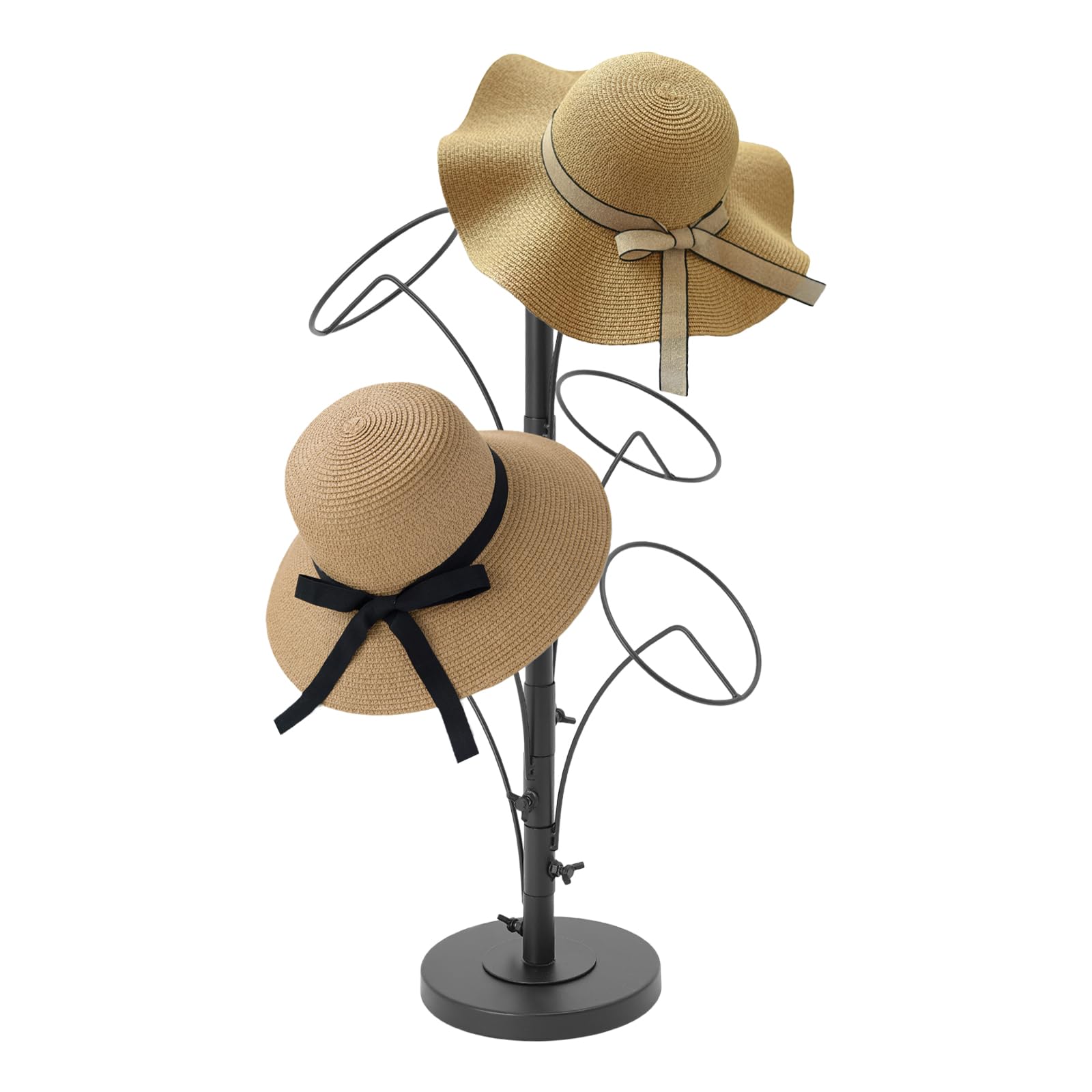 Closet Hat Rack DYRABREST 6-Hook Adjustable Hat Stand - 28