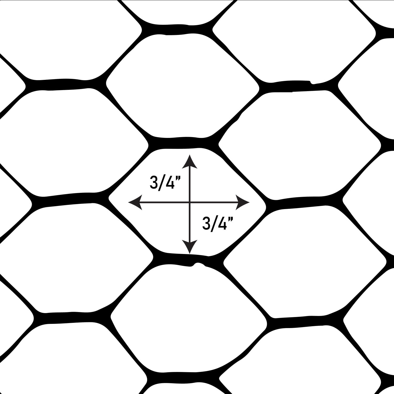 Snapklik.com : Boen - Plastic Hex Chicken Wire Mesh Temporary Fence Roll