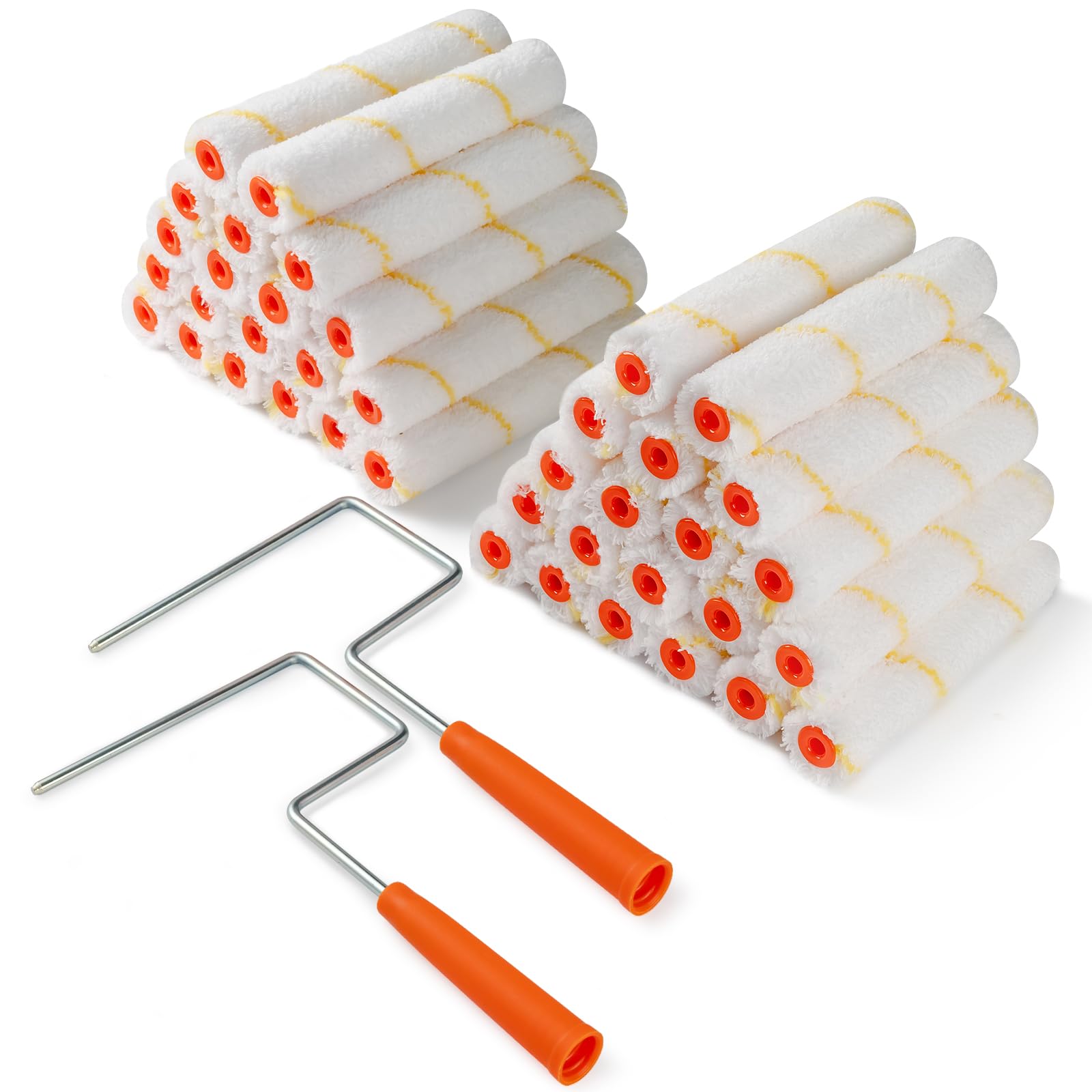 HANJKINZ Microfiber Paint Roller Covers, Paint Roller 6 Inch (3/8 Inch ...