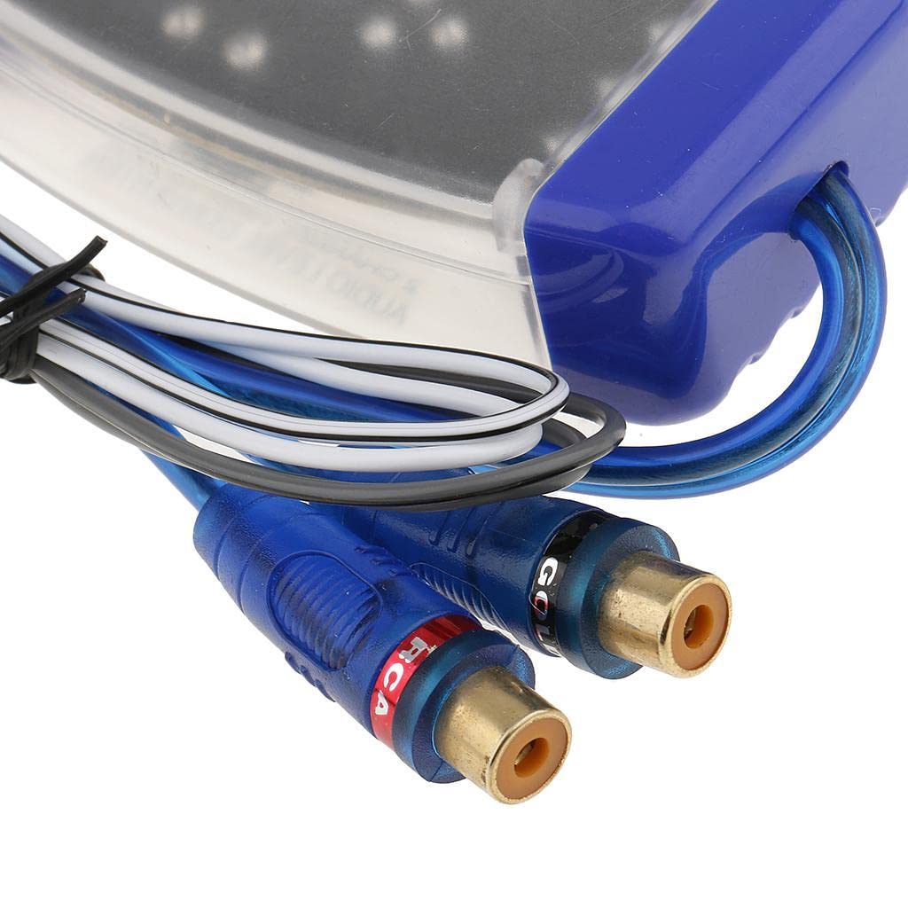 SILNOVO® Car Stereo Audio Speaker Wire to 2 RCA Line Level Converter ...