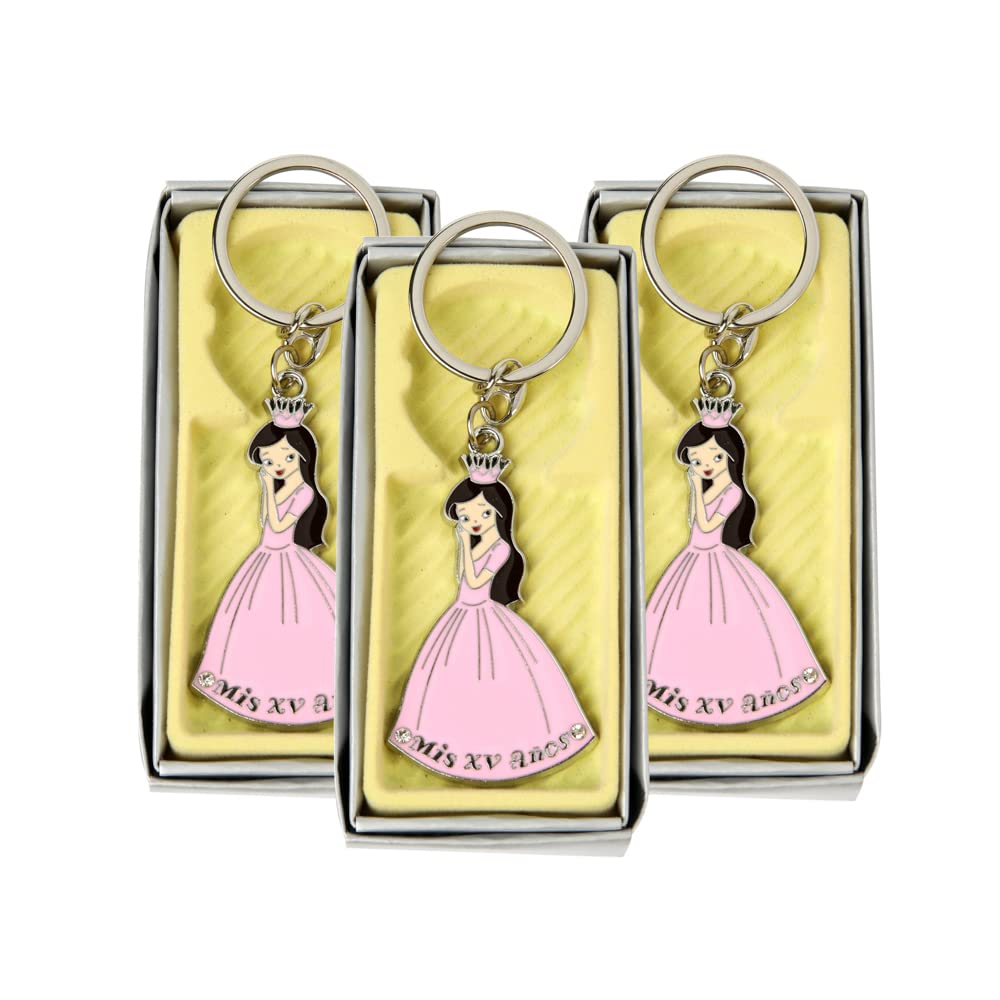 Amazon.com: 12 Quinceanera Key Chain Llaveros Sweet 15/Mis Xv AñOs ...