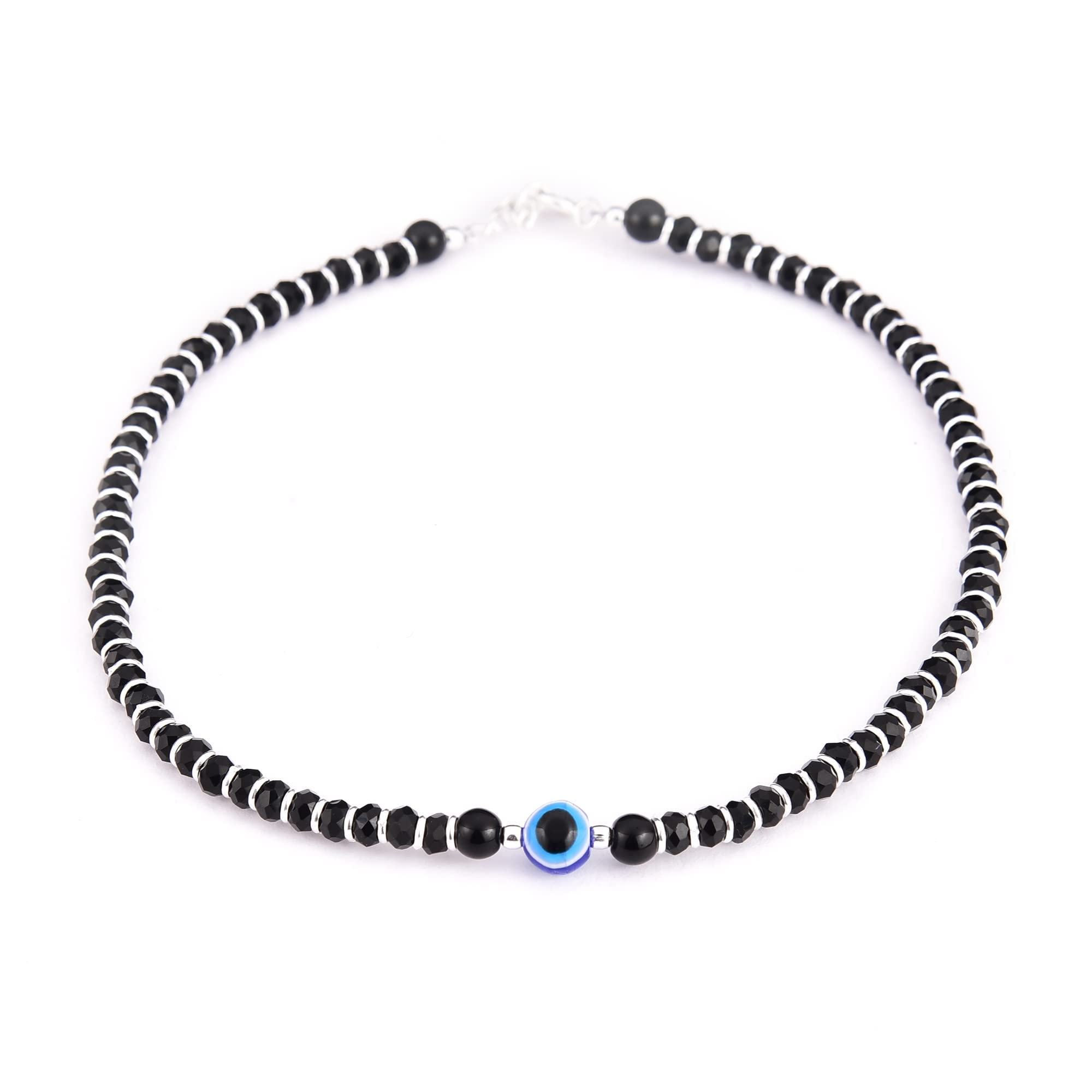 DHRUVS COLLECTION 92.5% Exclusive Evil Eye Nazariya Payal/Anklet with ...