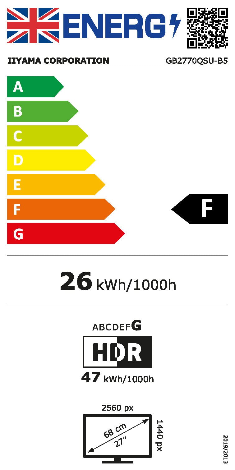 iiyama G-Master G4380UHSU-B1 43 Inch VA LCD, 144 Hz, 0.4 ms (MPRT), 4K ...