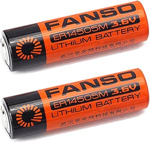 Amazon.com: XXSTAR 2 Pack ER14505M 3.6V Lithium Battery SOCL2 2200mAh Batteries AA Size Lithium ...