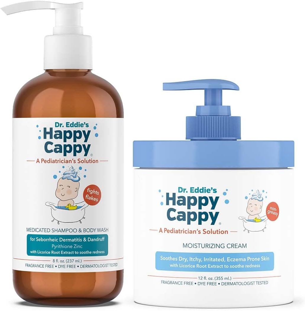 Amazon.com: Happy Cappy Medicated Shampoo and Cream Bundle, Manage ...