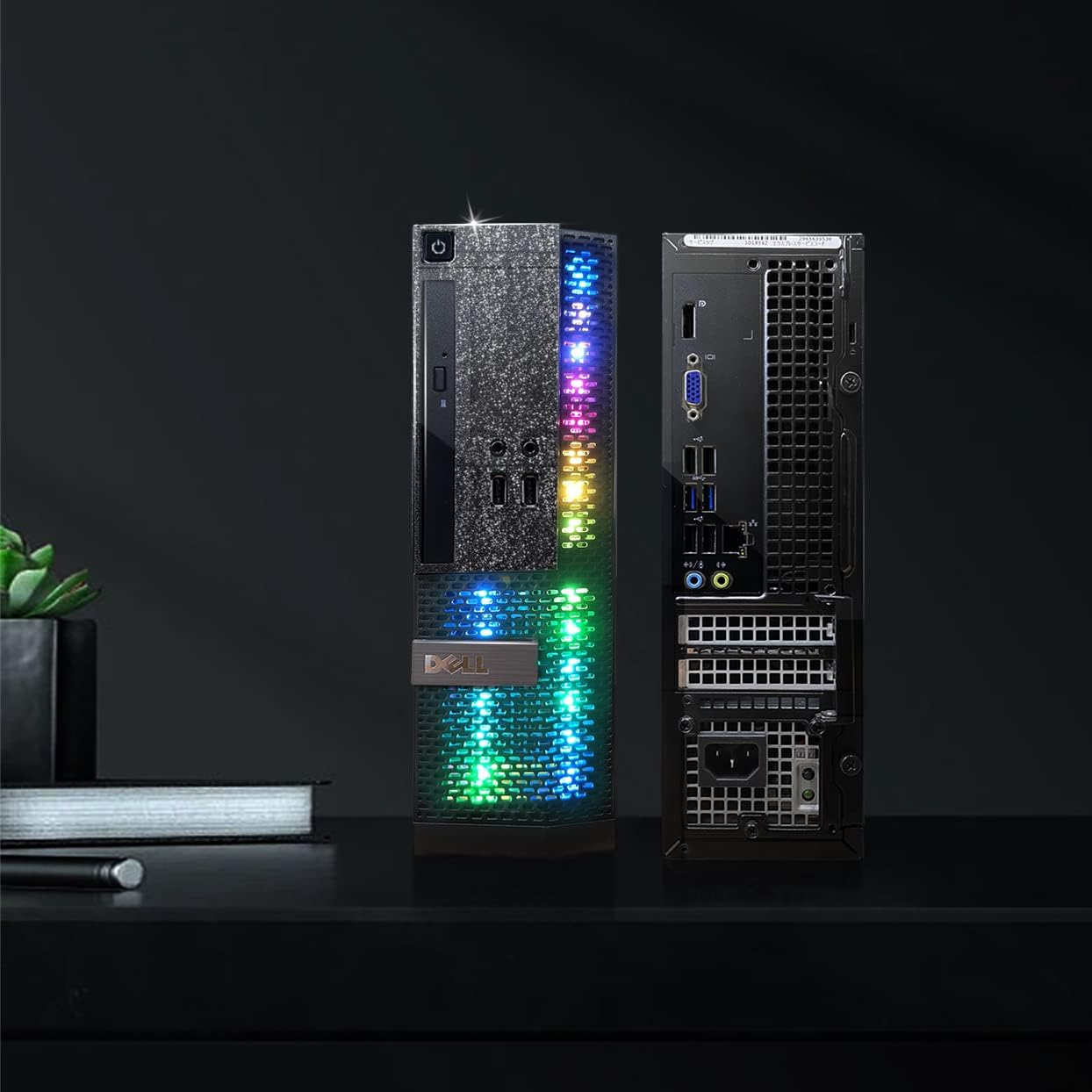 Amazon.com: Dell PC Treasure Box RGB Desktop Computer Intel Quad Core ...