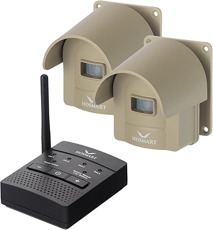 Amazon.com: 1/2 Mile Hosmart Driveway Alarm Wireless Sensor System ...