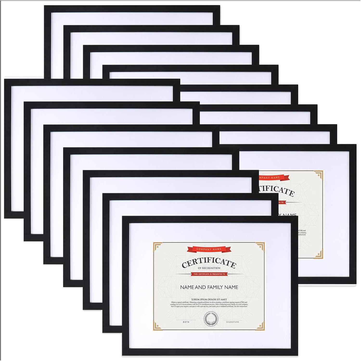 Amazon.com - Lyeasw 8.5x11 Picture Frame Black 15 Pack, Display 8.5x11 ...