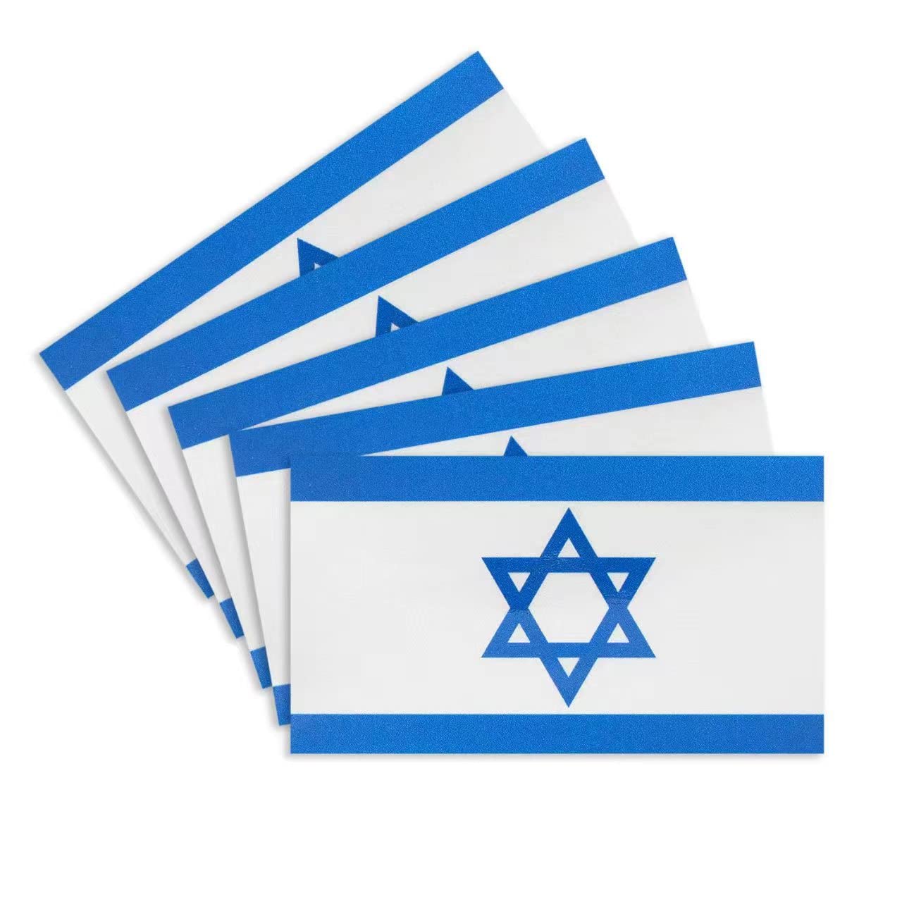 Amazon.com - CANTENDO 5Pcs Israel Flag Decal Sticker - Israelite Flag ...