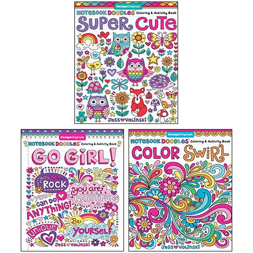 Jess Volinski 3 Books Collection Set(Notebook Doodles Go Girl ...
