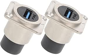 Amazon.com: Ciieeo USB Flush Mount Connector Pass Through Bulkhead ...