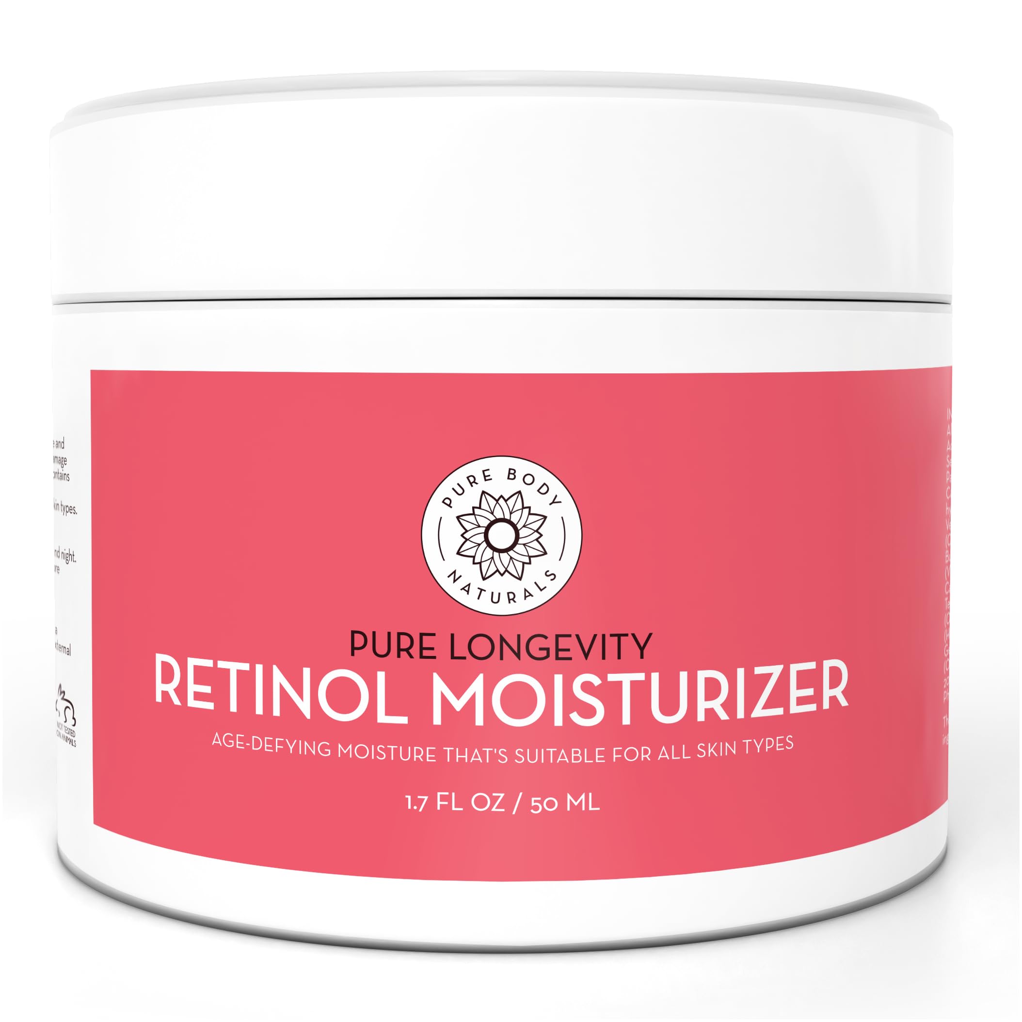 Amazon.com: Pure Body Naturals Retinol Moisturizer, 1.7 Ounces ...