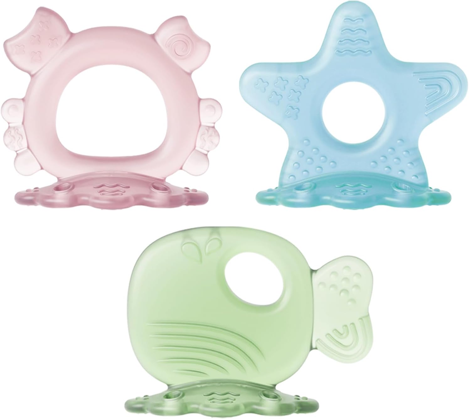 Amazon.com : Moonkie Teething Toys | 7-Piece Stacking Ring Set & 360 ...