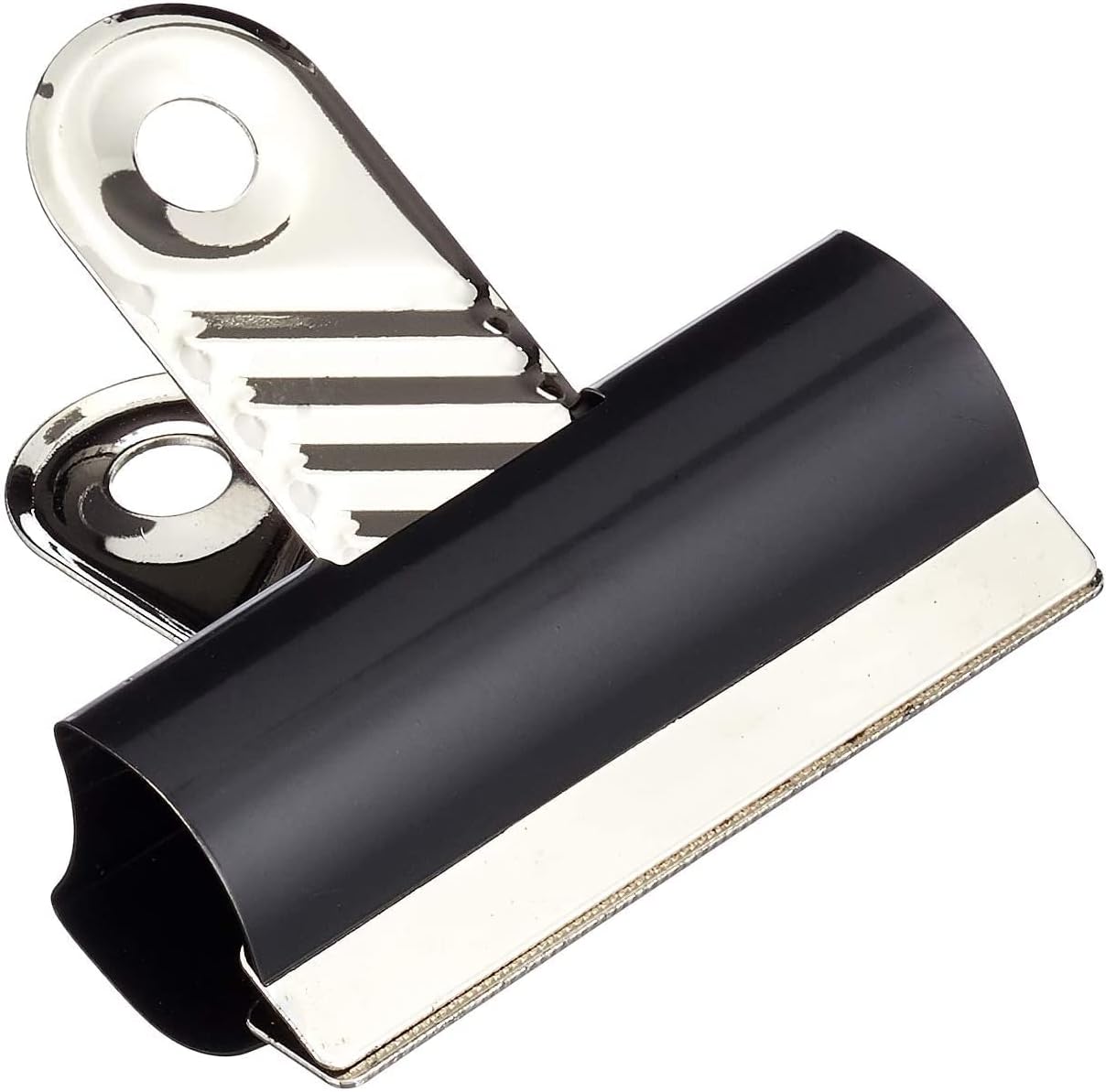 10 x Jumbo Bulldog Clips Grip Clips Black & Chrome 70mm : Amazon.co.uk