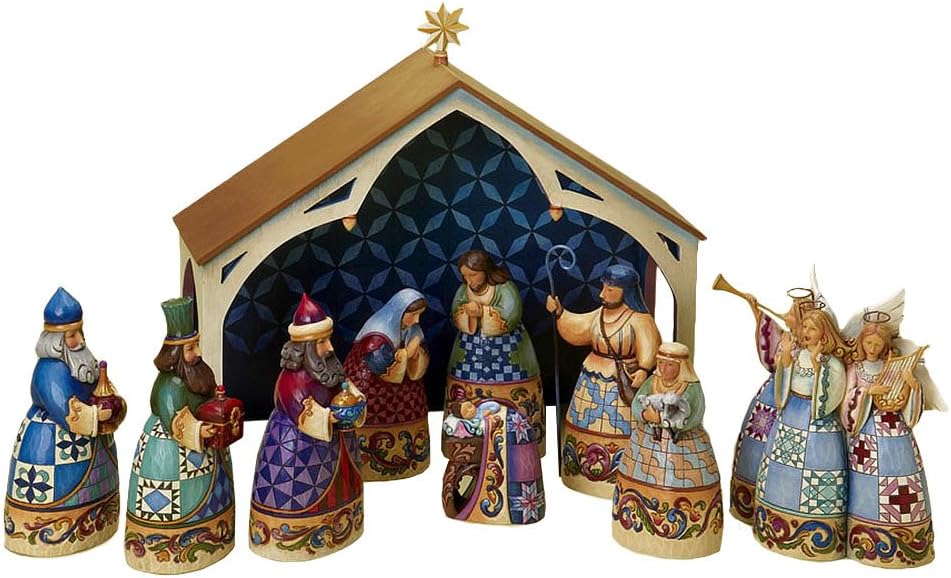 Amazon.com: ENESCO Jim Shore Heartwood Creek Nativity Figurines with ...