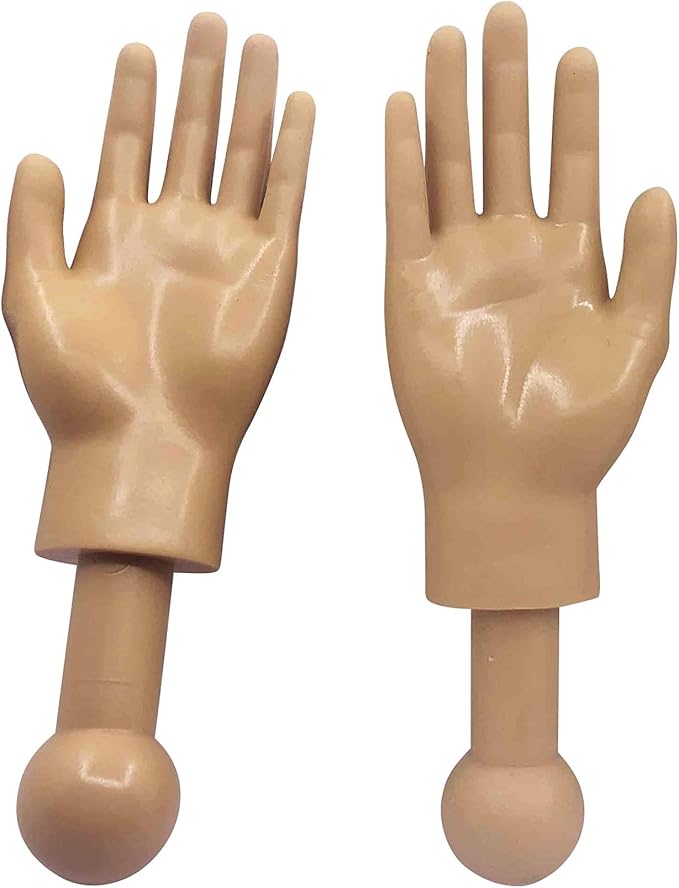 Amazon.com: Tiny Hands 4.5-Inch Novelty Toys | Tan Left and Right Hands ...