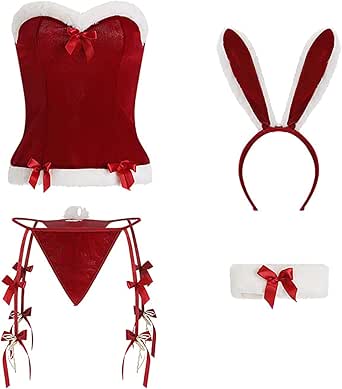 Amazon.com: Goptwevzia Crotchless Lingerie Outfits Lace Teddy Lingerie ...