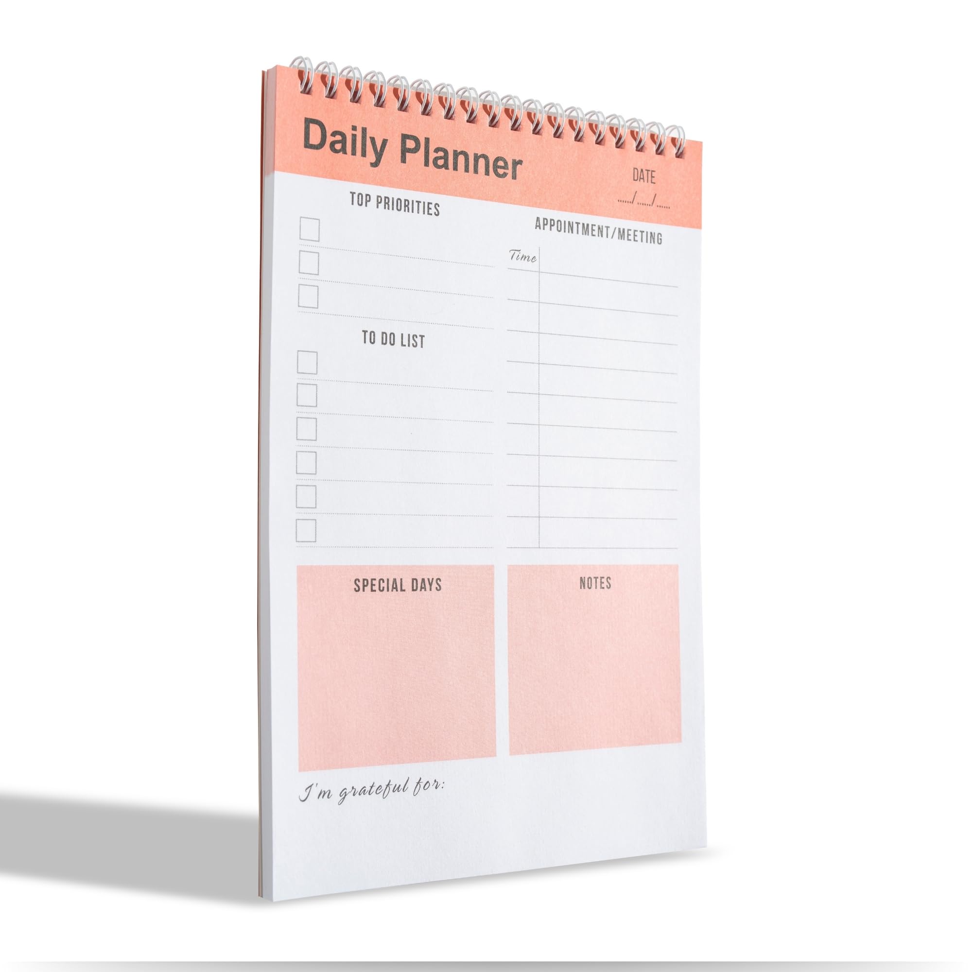 Amazon.com : Daily Planner Notebook, To Do List Notepad, Spiral ...