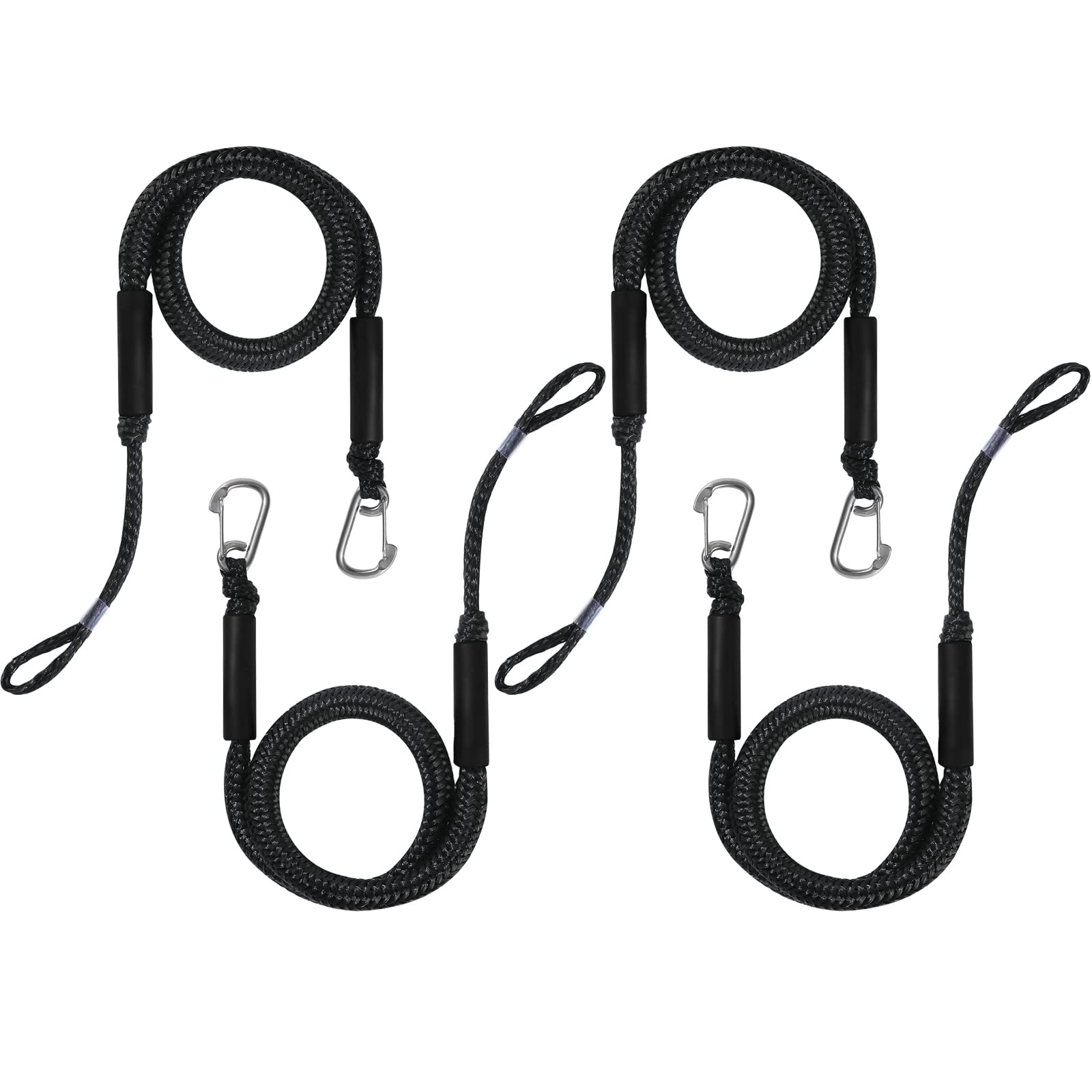 Amazon.com: Jranter Bungee Dock Lines Boat Rope for Docking with Loop ...