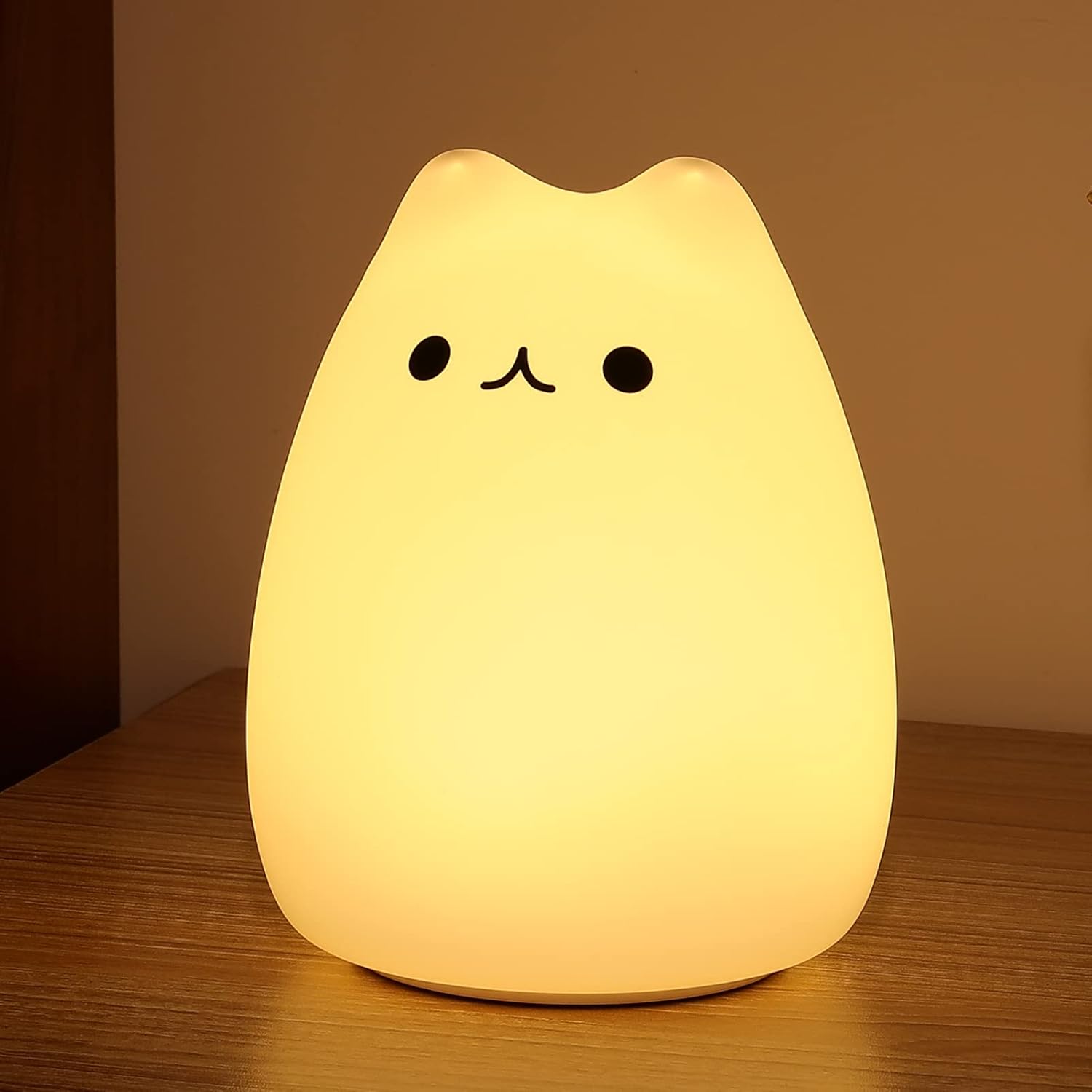 ZKLiLi Cat Night Light, Cute Cat Nursery Lights USB Rechargeable ...