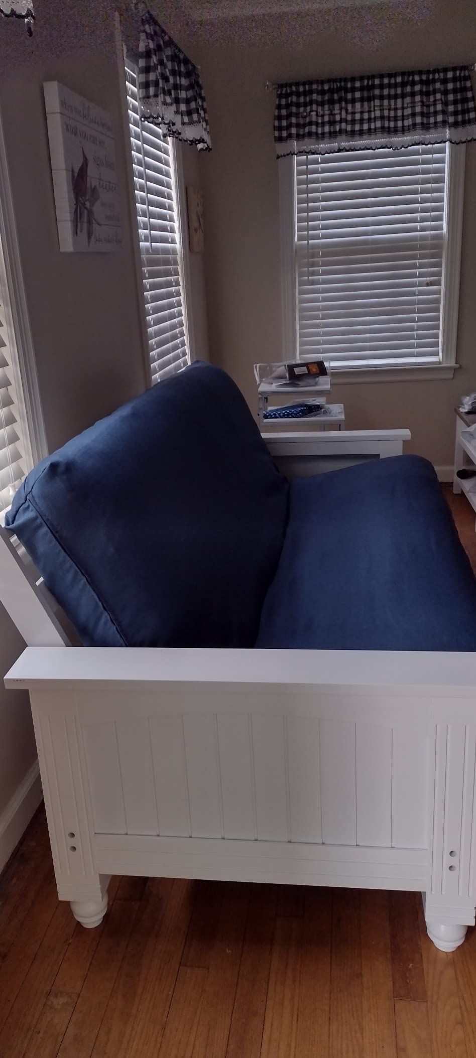 $59/mo - Finance Nirvana Futons Cottage White Futon Frame with Storage ...