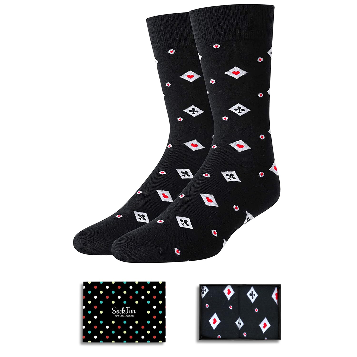 Amazon.com: sockfun Funny Socks Novelty Socks Poker Socks Casino Gifts ...