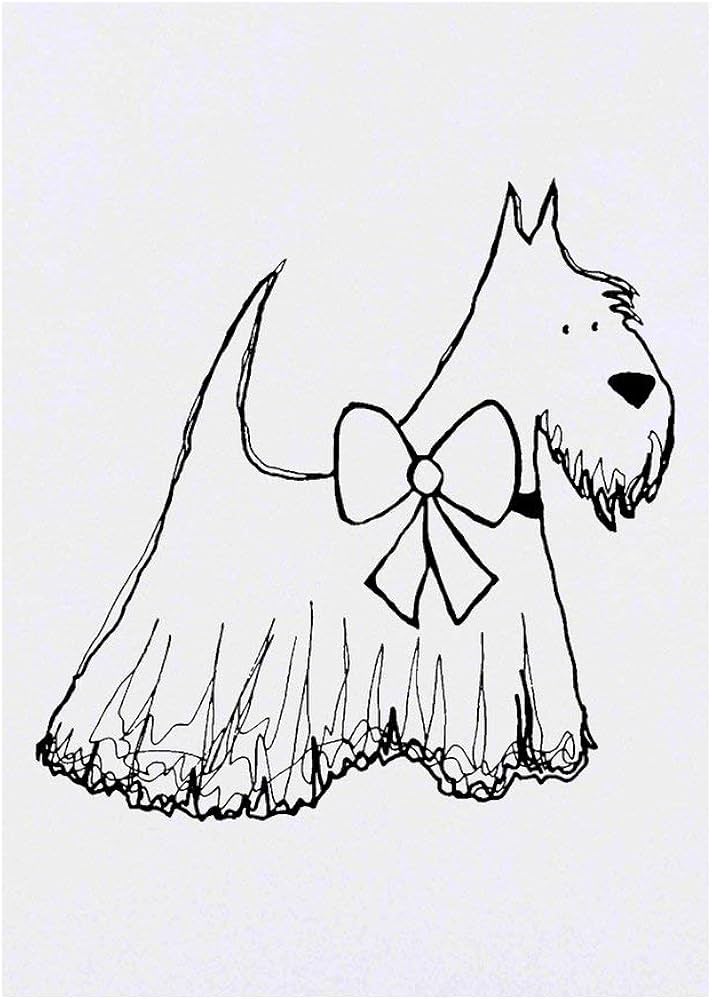 scottie dog coloring pages